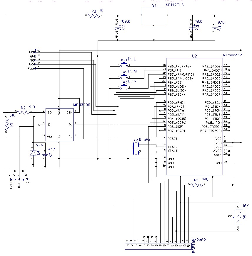 073-Адаптер USB to K-line на базе Atmega8/48/88. — GetChip.net 073-Адаптер USB to K-line на базе Atmega8/48/88. — GetChip.net